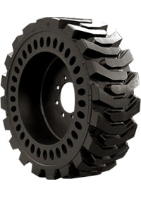 31x6x10 (10-16.5) Brawler Solidflex HD Molded Skid Steer Tire & Wheel ...
