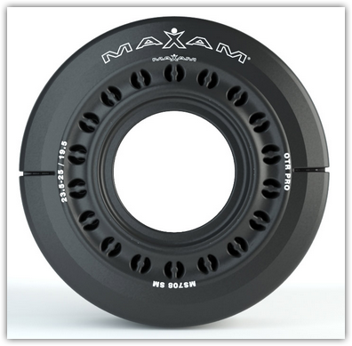 17.5-25 Maxam MS708 Smooth (25-14) Aperture Solid Tire V53000 ...