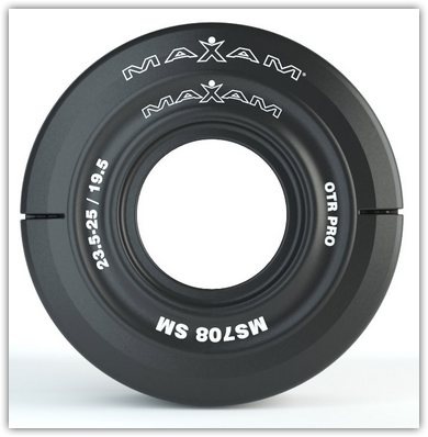 23.5-25 Maxam MS708 Smooth (25-19.5) Non-Aperture Solid Tire V53120 ...